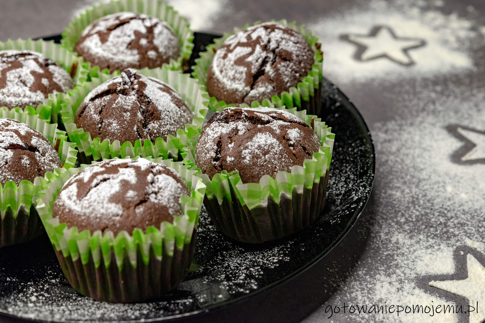 Gotowanie Po Mojemu - Muffinki piernikowe z powidłami śliwkowymi